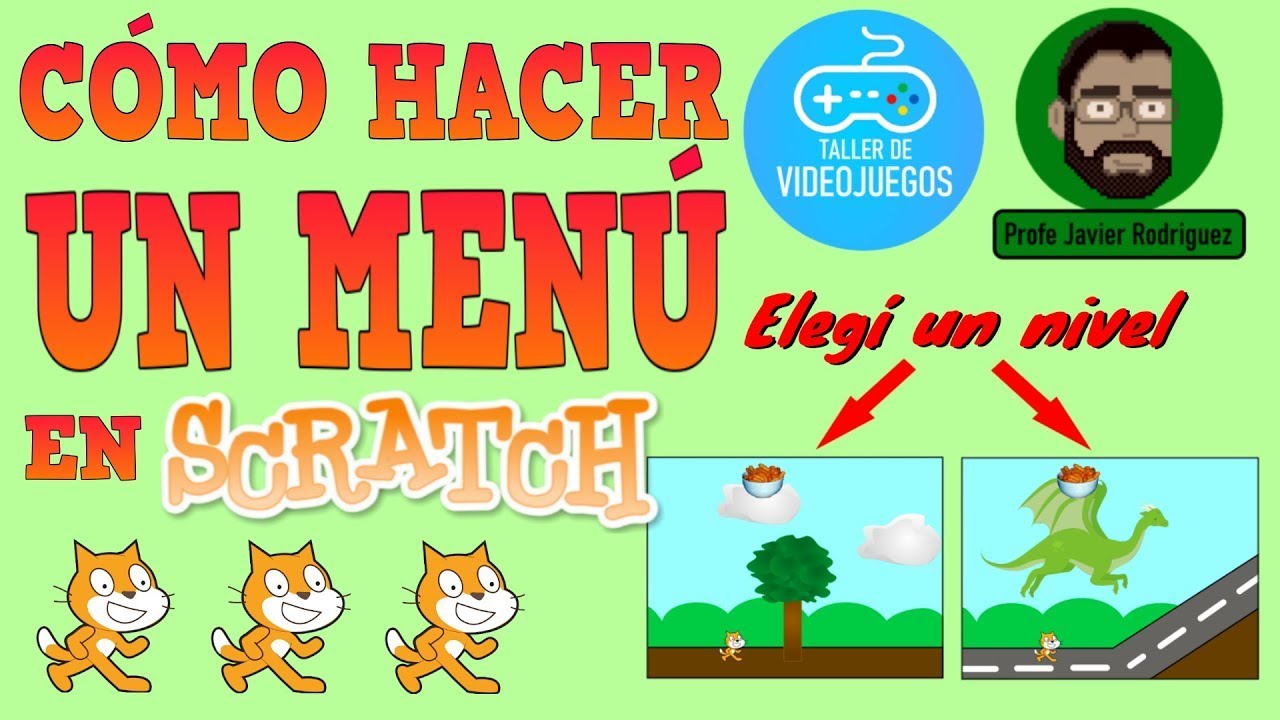 COMO HACER UN MENÚ INICIAL EN SCRATCH 2023 * EXPLICADO PASO A PASO ...