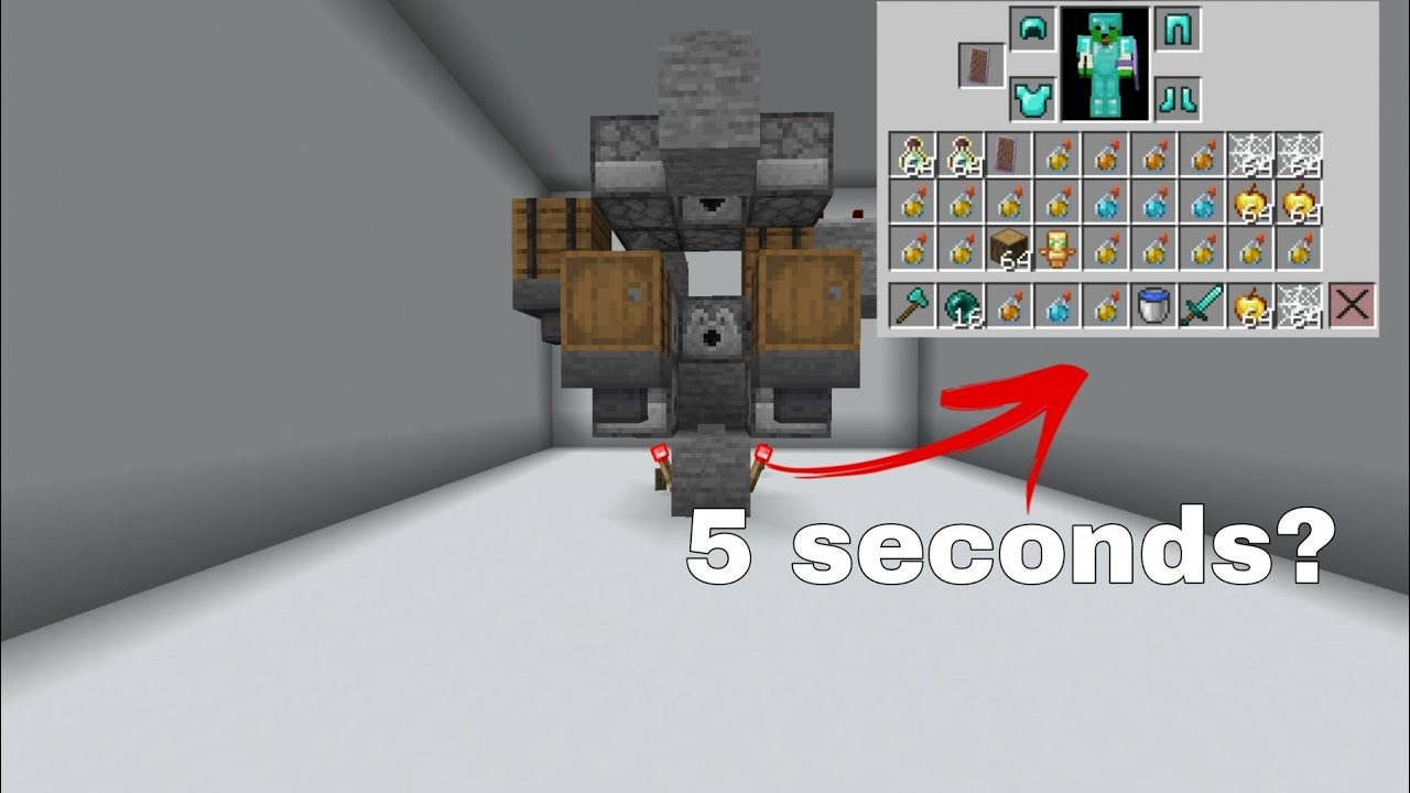 The smallest automatic regear station in minecraft *ONLY 43 BLOCKS ...