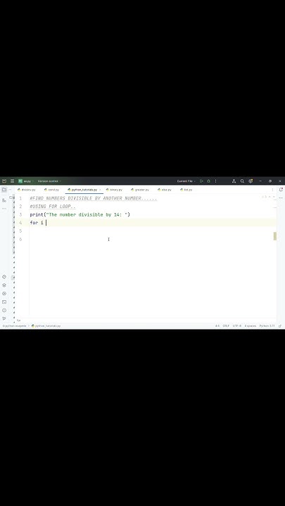 Find divisible number in python 🔥🔥 - YouTube