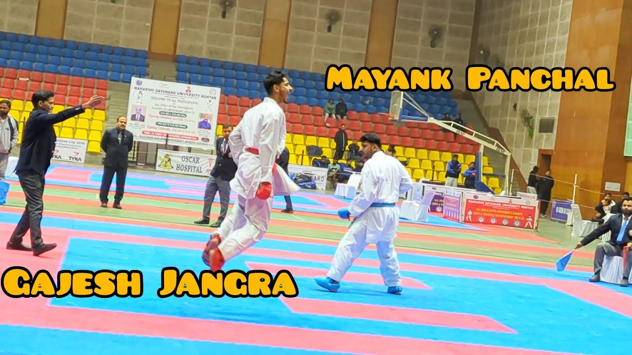 Gajesh Jangra (Gajju) vs Mayank panchal / Team kumite matches #karate # ...