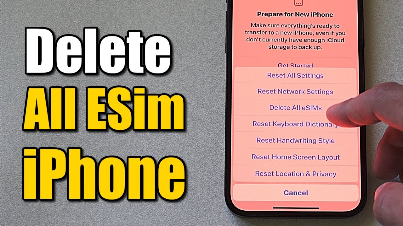 How to Delete your ESim on your iPhone (Fast Method) - YouTube