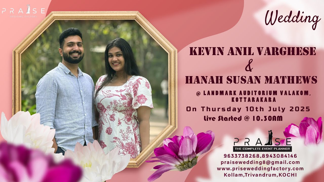 Wedding KEVIN ANIL VARGHESE & HANAH SUSAN MATHEWS - YouTube
