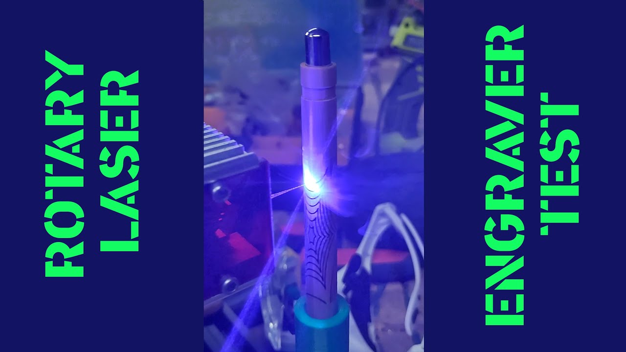 Rotary Laser Engraver Test - YouTube