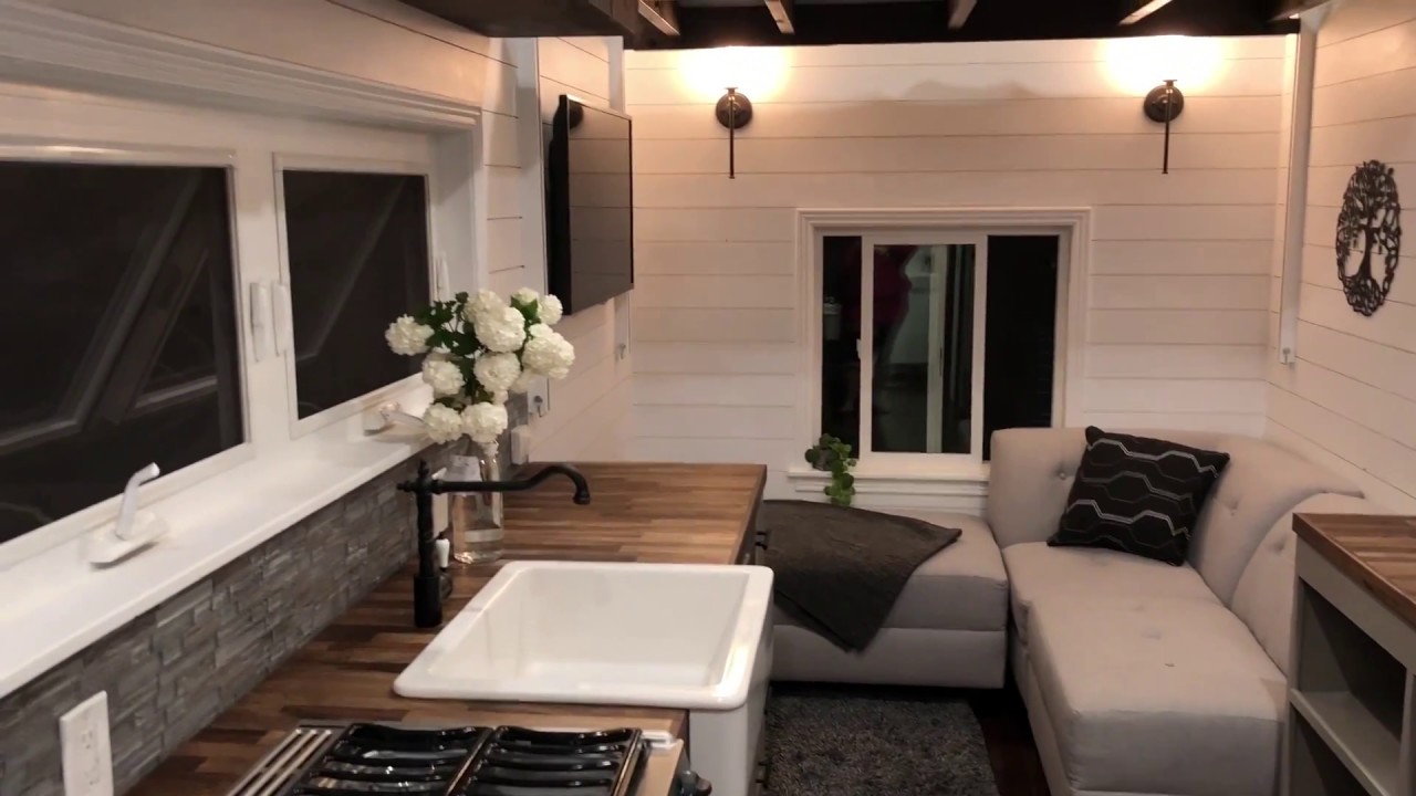 Gorgeous and fully loaded tiny home! Elevator bed! We get to call this ...
