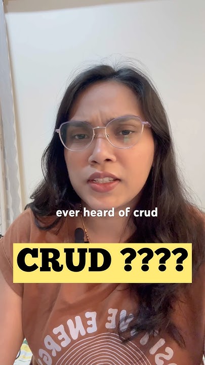 CRUD:Create, Read, Update, Delete.The backbone of every app! #crud #database #cloudwithshruti ...