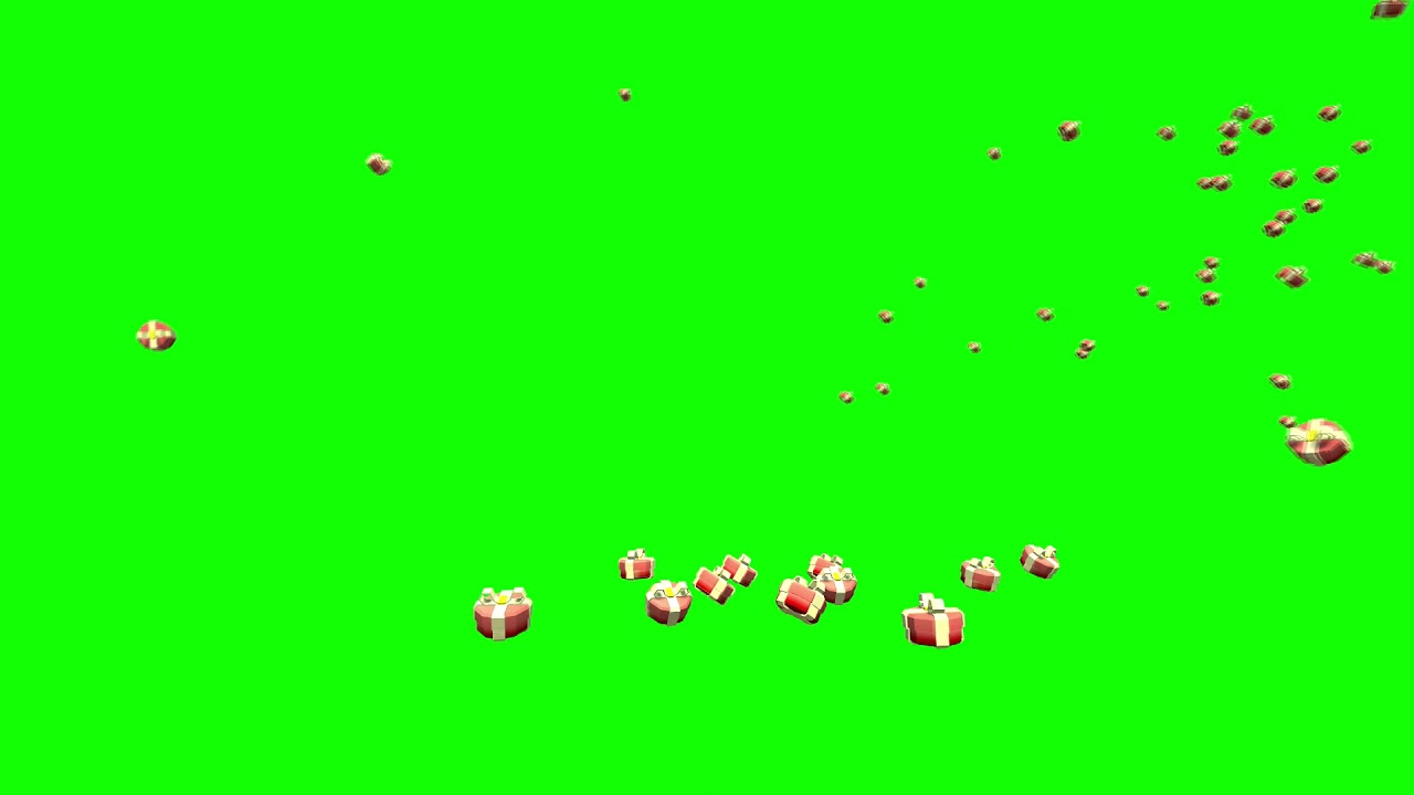 Green Screen Gifts Animated Landing Effects 3D Copyright Free - YouTube