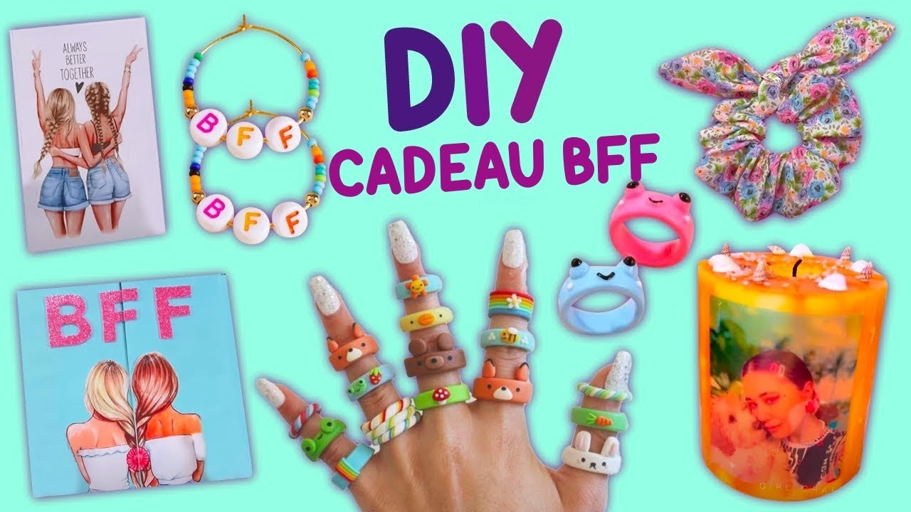 8 DIY IDÉES CADEAUX BFF - CAHIER BFF - BOITE-CADEAU BFF SNACK ET PLUS ...