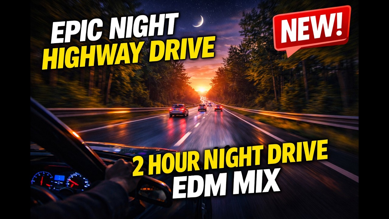 2 Hour Night Drive EDM Mix 🌙 | Alone on the Highway | Deep Focus ...