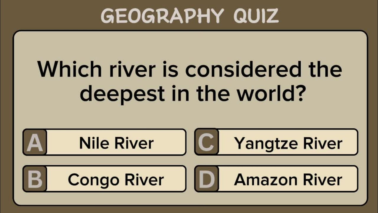 GEOGRAPHY QUIZ || 20 QUESTIONS TO ANSWER || HOW MANY CAN YOU GET RIGHT ...
