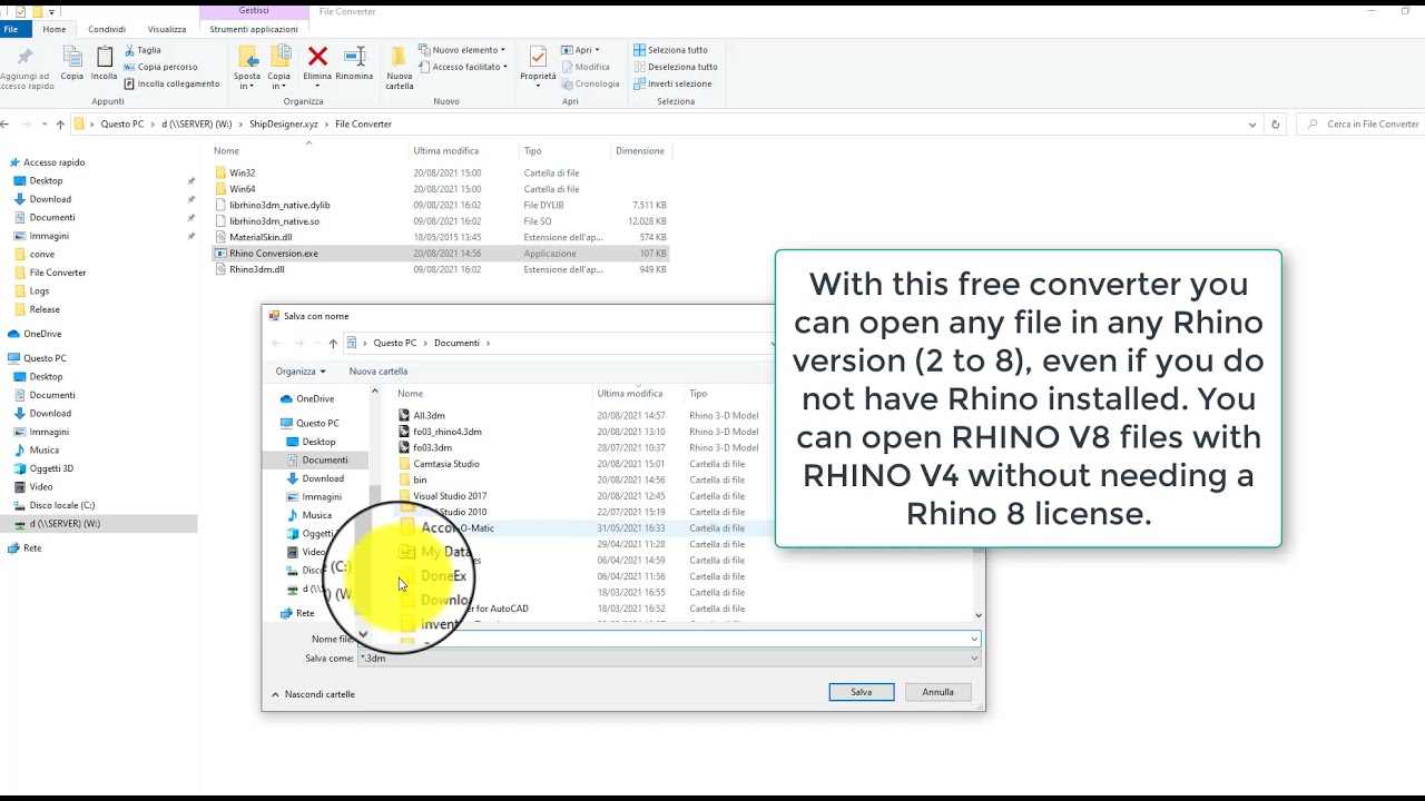 Rhinoceros : Open any Rhinoceros file and change It's version without ...
