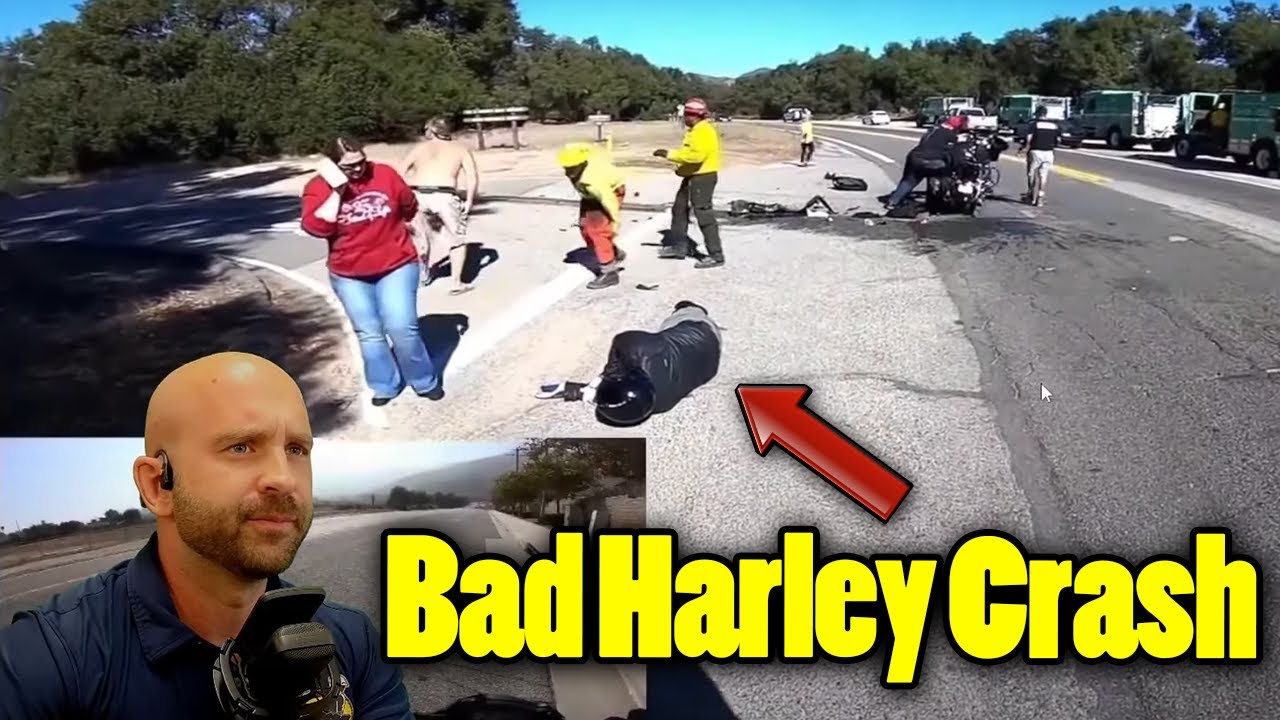 Brutal Harley Davidson Crash Caught on GoPro - YouTube