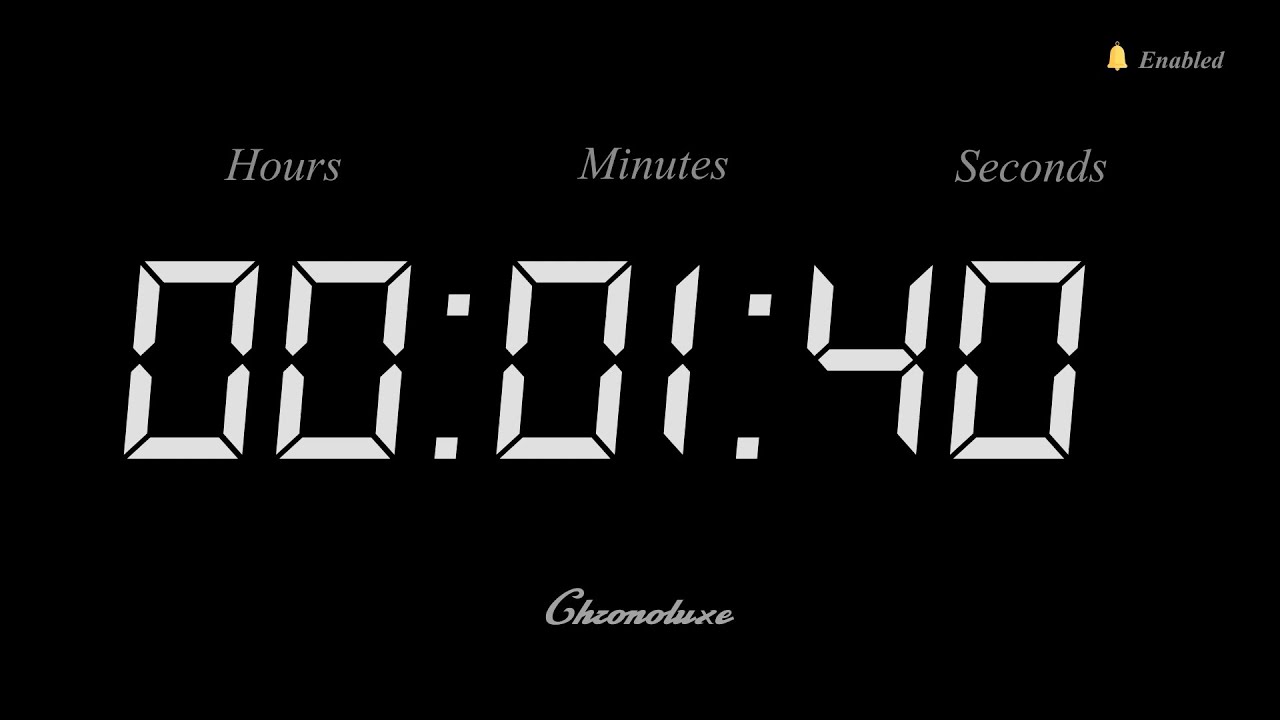 100-Second Timer | Clean and Sleek Countdown - YouTube