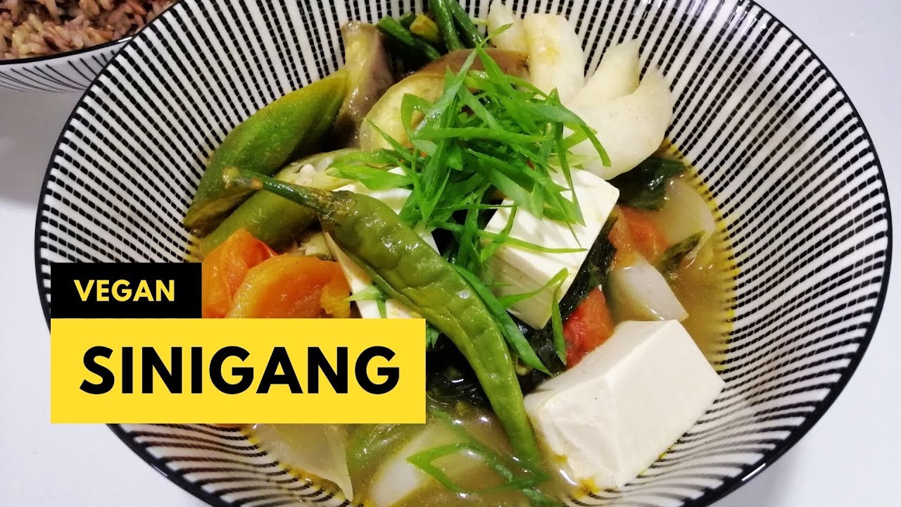Easy Sinigang na Tokwa Recipe | Vegan Tamarind Soup | No Oil Option ...