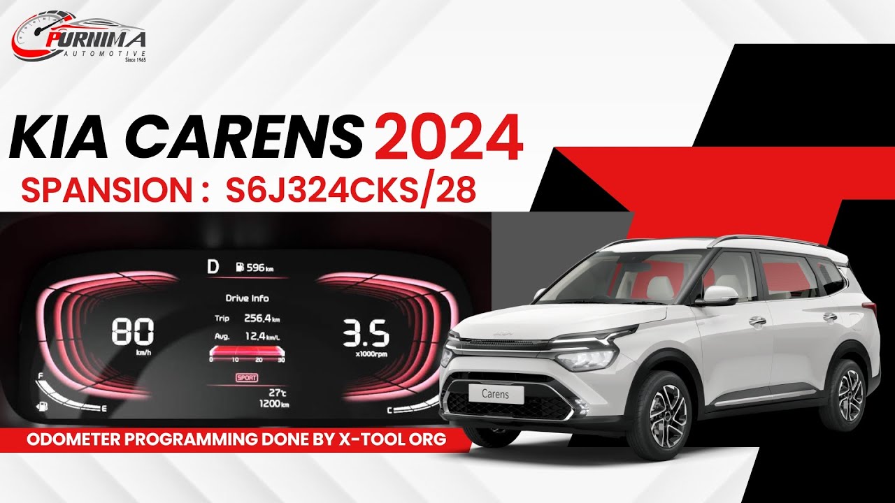 KIA CARENS odometer programming, with advanced MCU-S6J324CKS technology ...