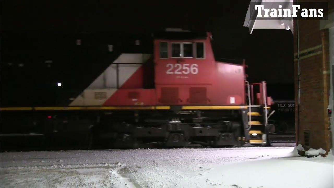 CN M301 Manifest Train CN 2256 & CN 2685 Locomotives Strathroy Sub - YouTube