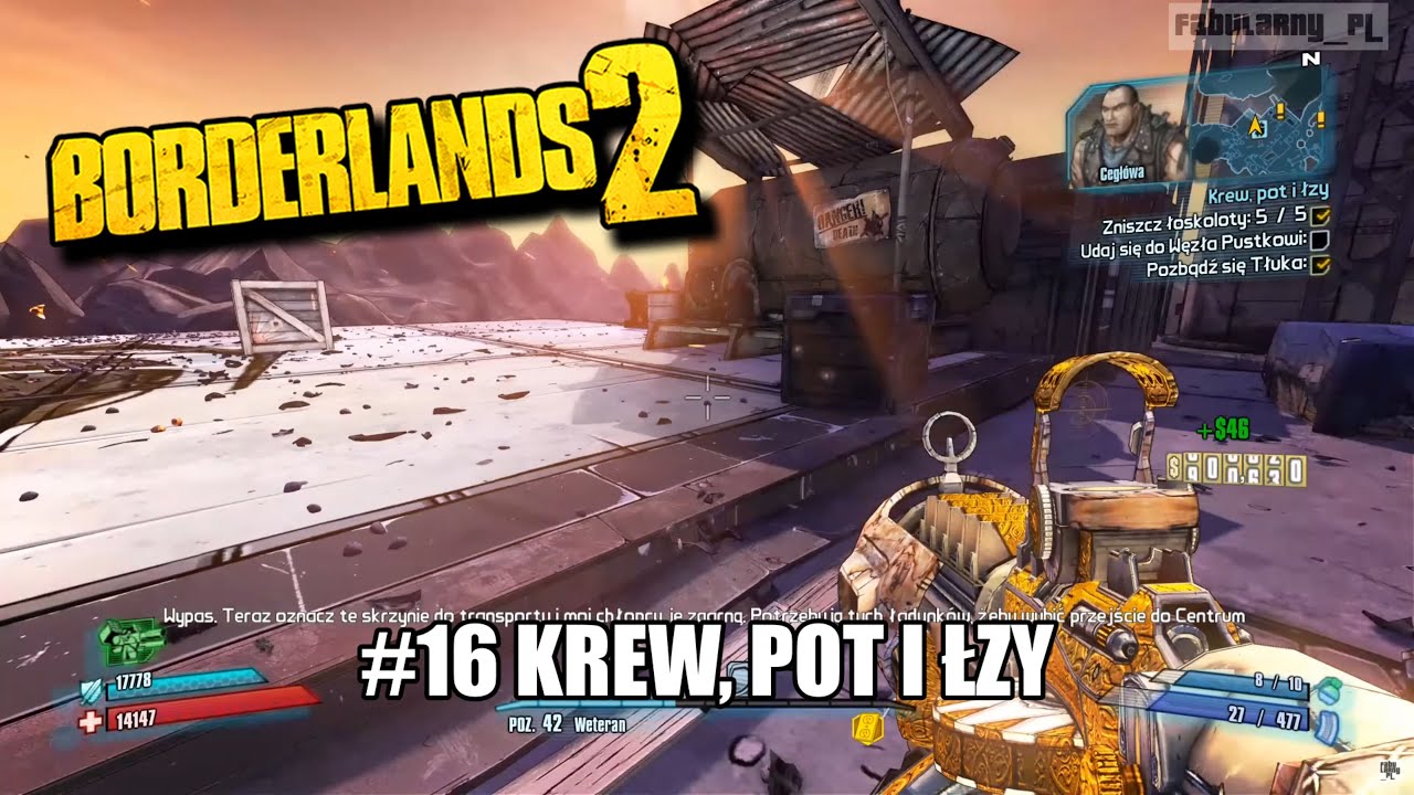 BORDERLANDS 2 - Mission #16 - Krew, Pot i Łzy (Tail and Trouble) - YouTube