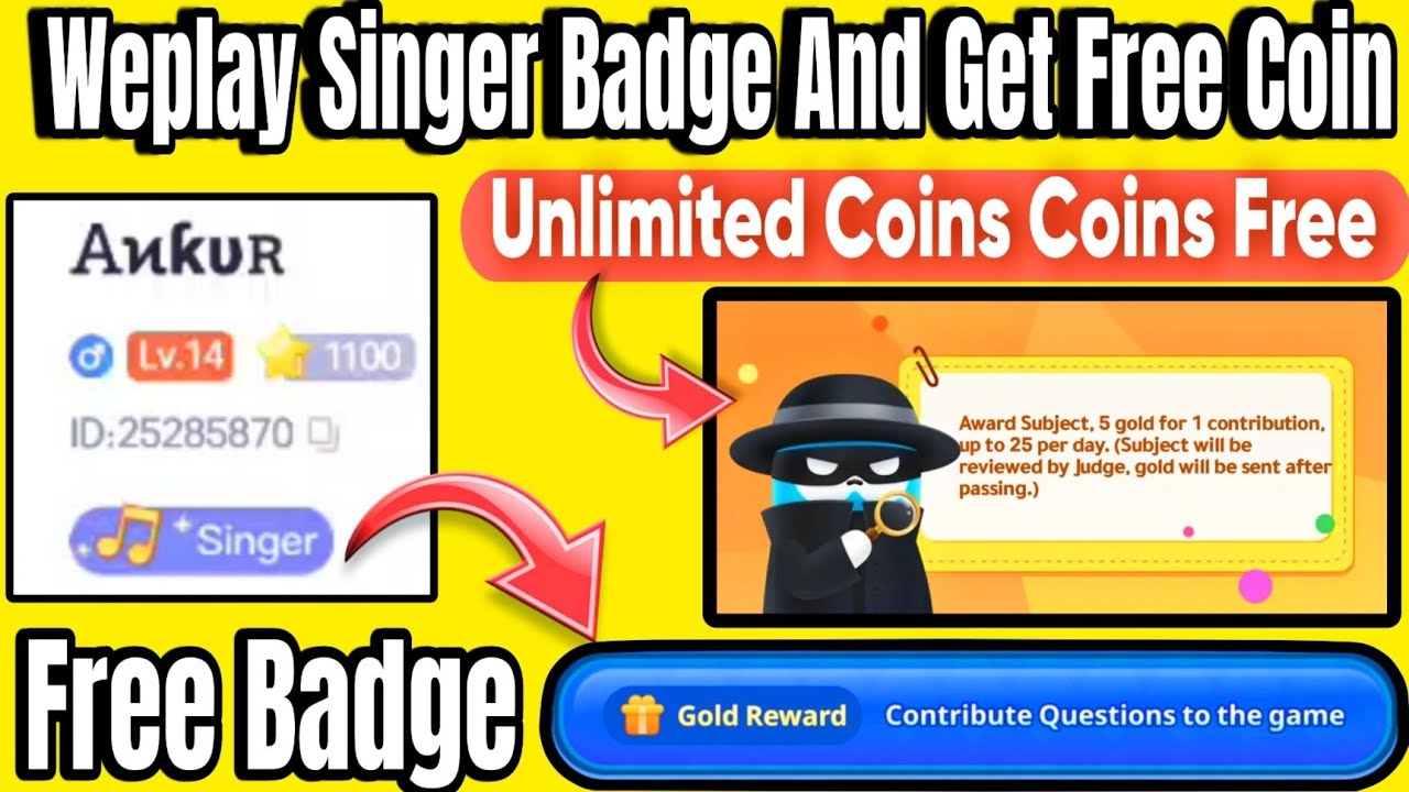 WePlay How To Get Singer title showroom | Singer Badge kaise le WePlay ...
