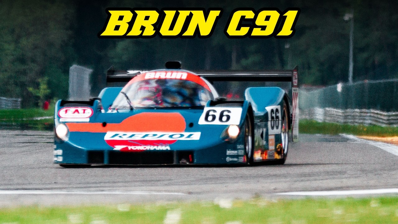 1991 BRUN C91 | JUDD V8 & full Carbon Fibre | Group C Racing at Spa ...
