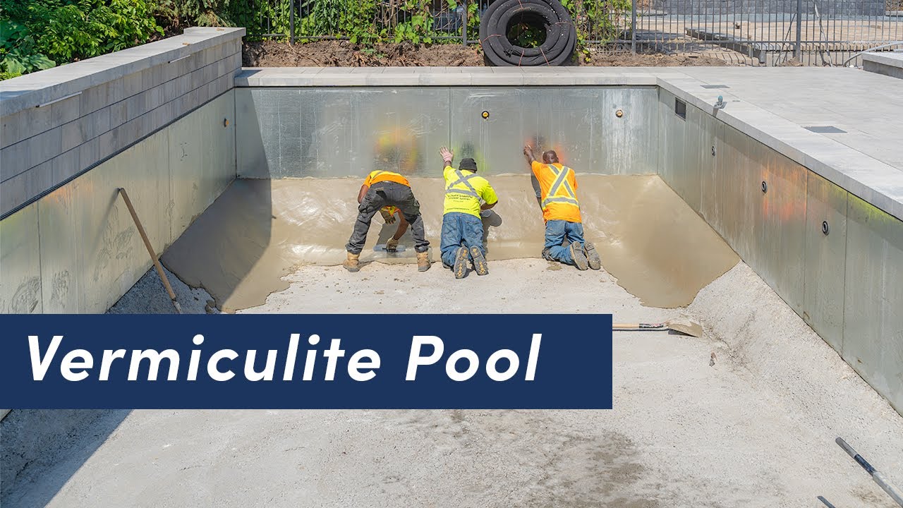 Vermiculite Concrete Pool Process | AquaSpa Pools | Toronto - YouTube
