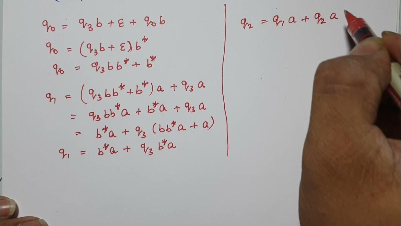 2 - Arden's Theorem Example: Converting NFA to Regular Expression | Theory of Computation - YouTube