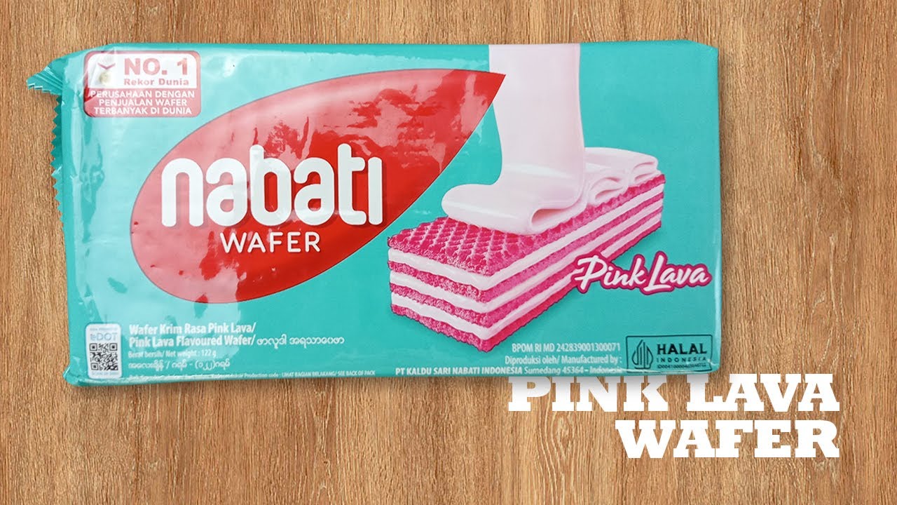 NABATI WAFER PINK LAVA - YouTube