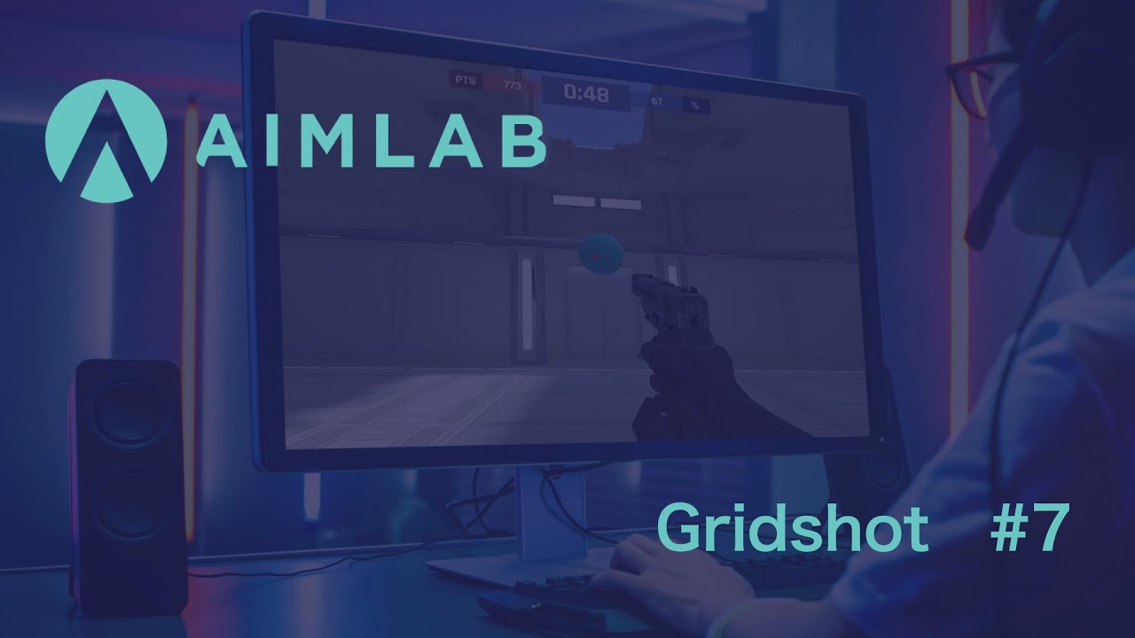 Aim Lab/Gridshot 7日目 - YouTube