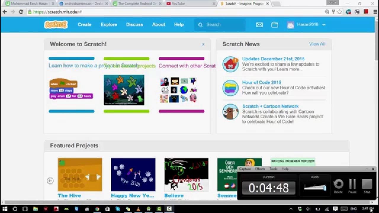 Scratch Game Programming Tutorial Full #1 Opening an Account - YouTube