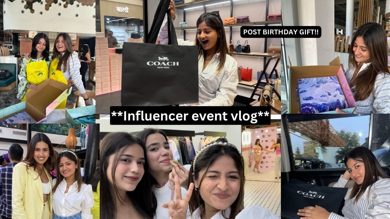 Come attend an influencer event with me | Gifting myself a post ...