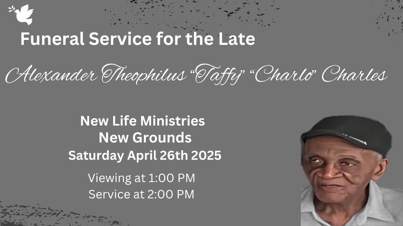 Alexander Theophilus 'Taffy' 'Charlo' Charles - Funeral Service - YouTube