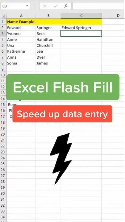 Excel flash fill | #exceltutorial #excel #exceltips - YouTube
