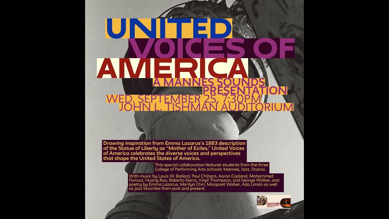 Mannes Sounds: United Voices of America - YouTube