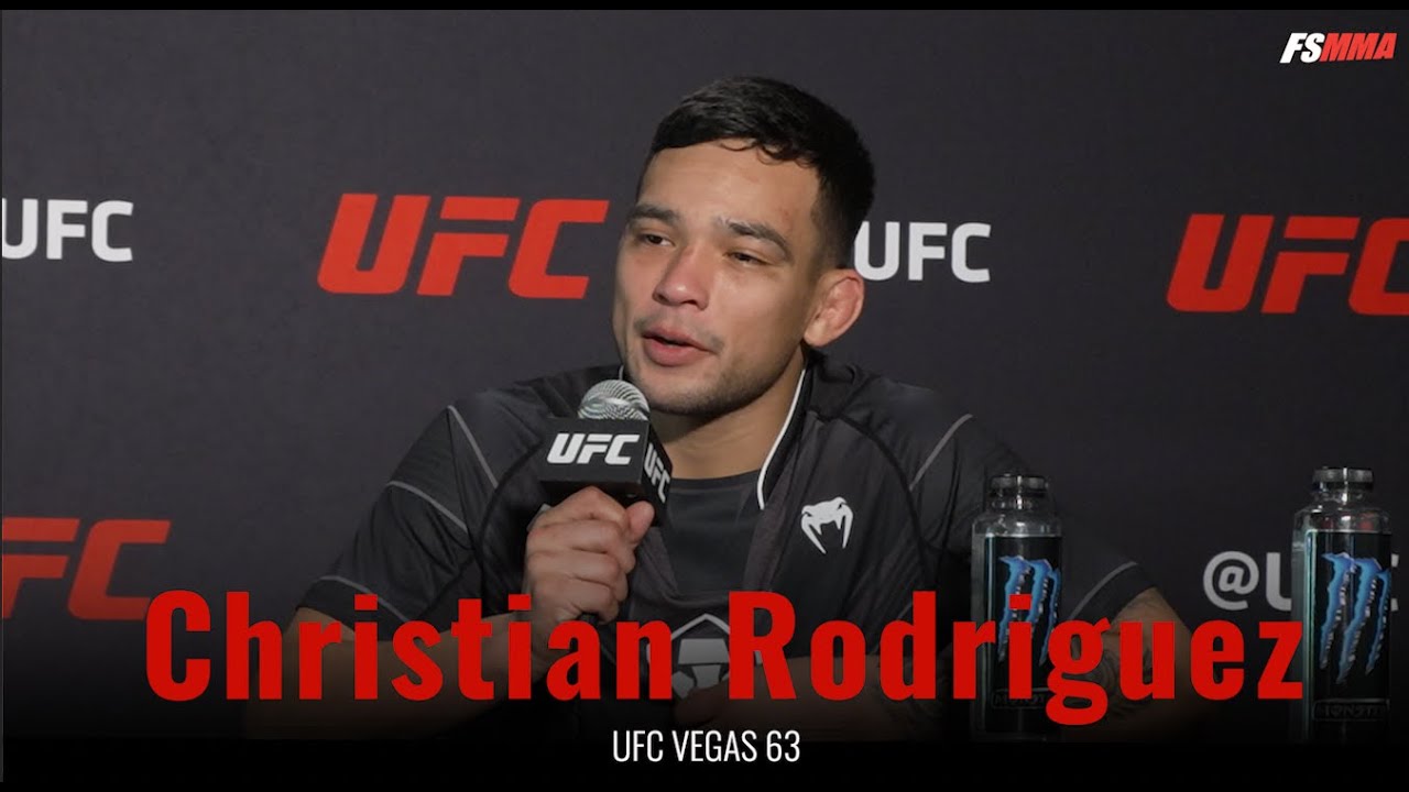 Christian Rodriguez UFC Vegas 63 media day interview - YouTube