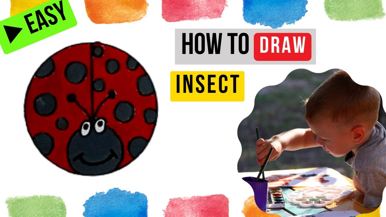 How to Draw insect || insect Drawing for Beginners || schoolx360 # ...