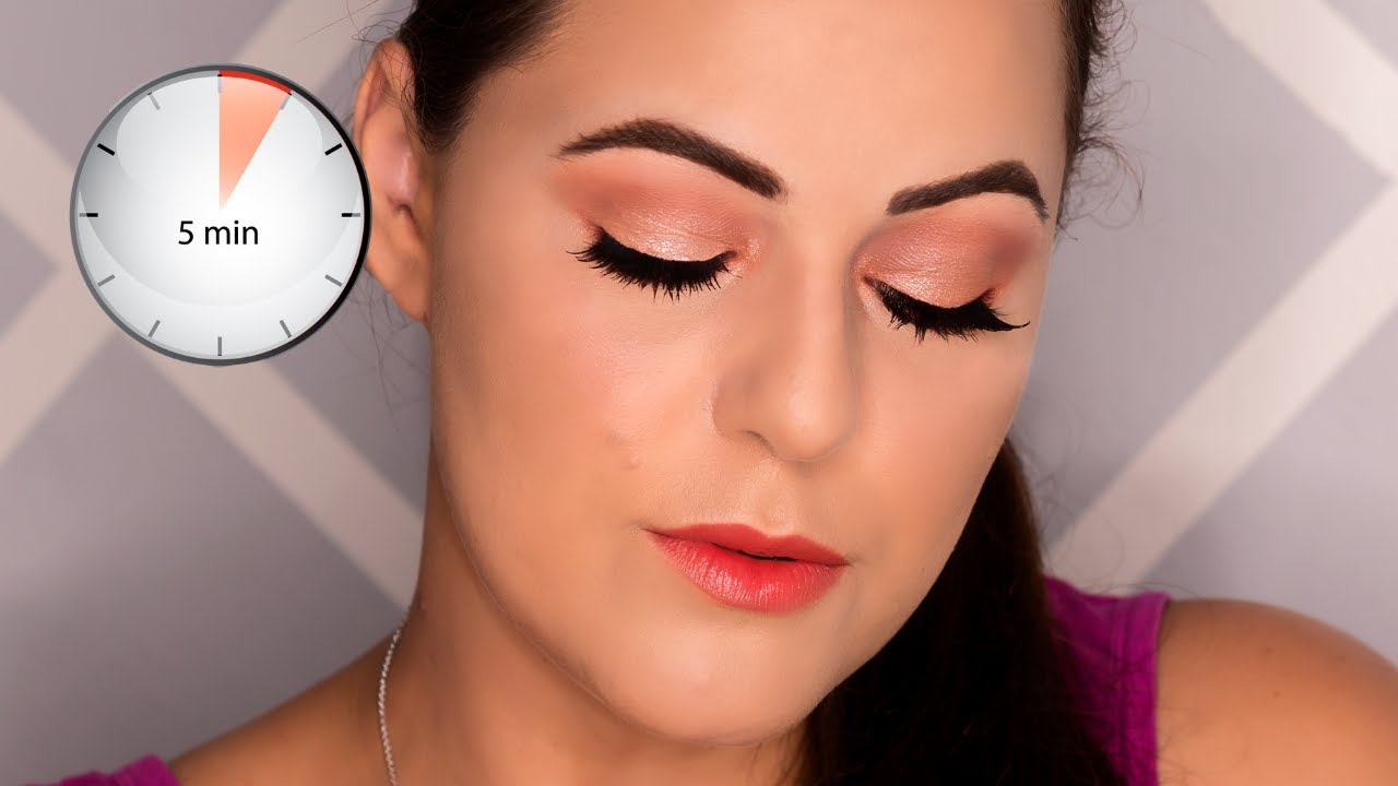 5 MINUTE Soft Natural Eye Makeup Tutorial for Work | Moms | Everyday ...