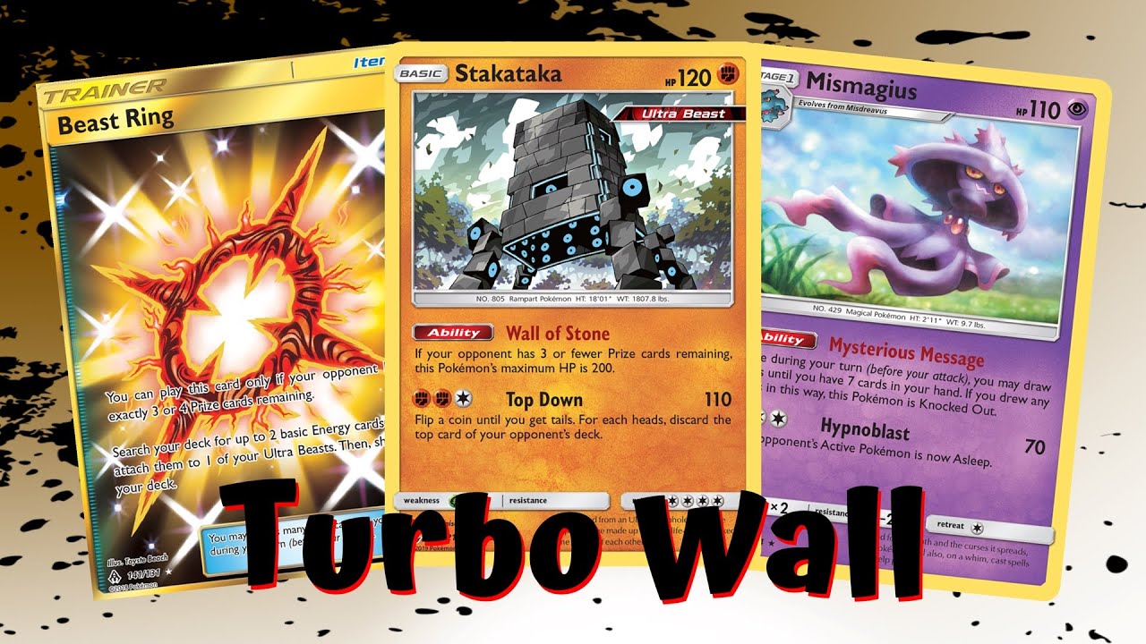 Stakataka Turbo Wall Budget Build Unbroken Bonds Deck, PTCGO Gameplay ...