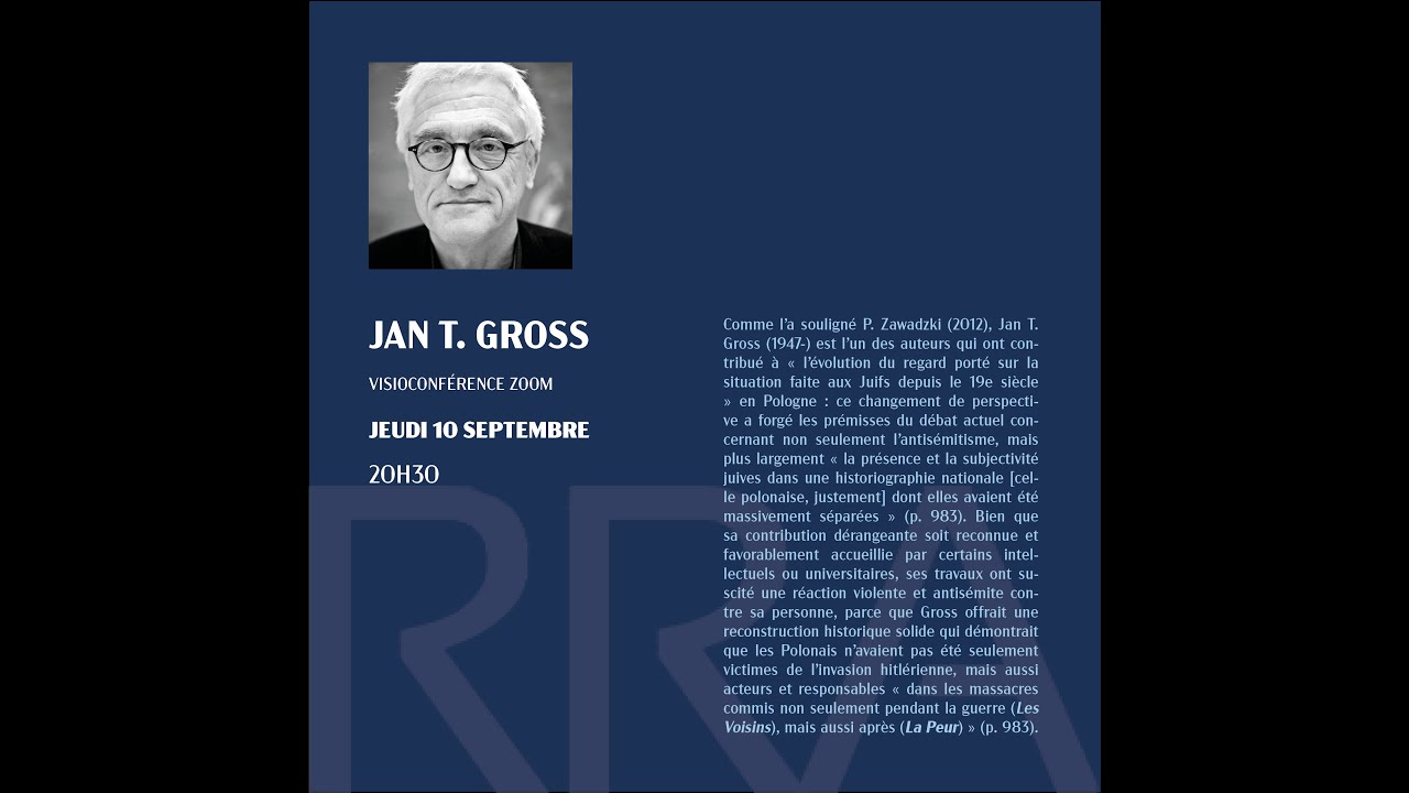 Ière conférence-débat avec JAN T. GROSS Réseau de recherche sur le ...