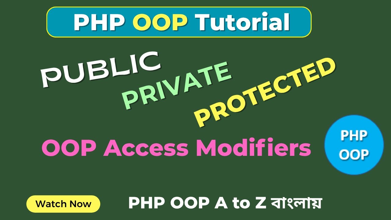 Php Oop Access Modifiers Explained Public Private And Protected Php 5344