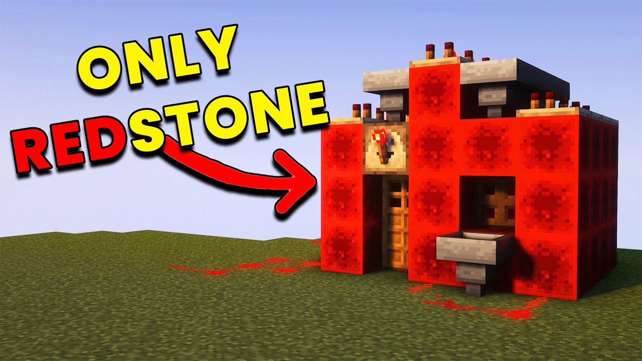Building with REDSTONE in Minecraft - YouTube
