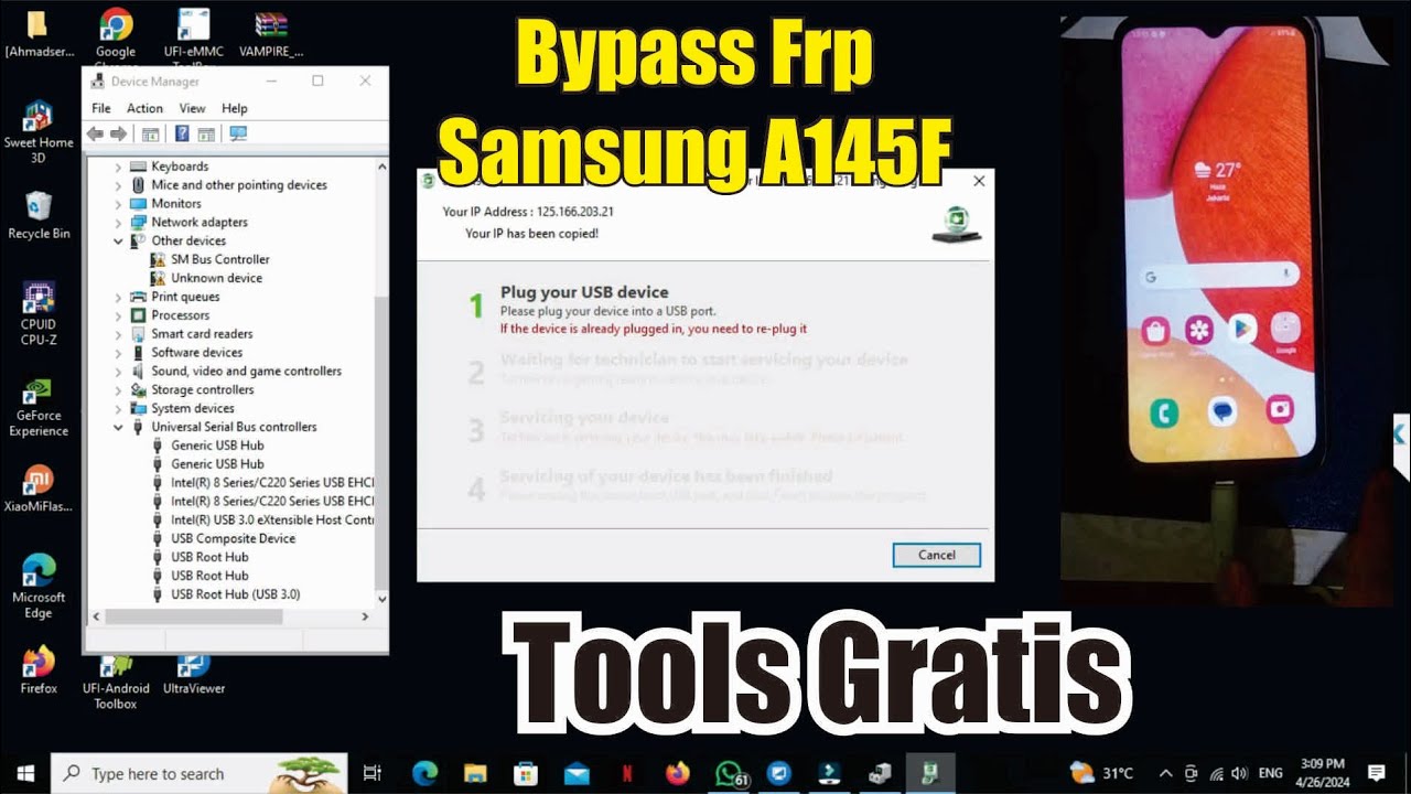 Samsung A14 Frp Tools gratis - YouTube