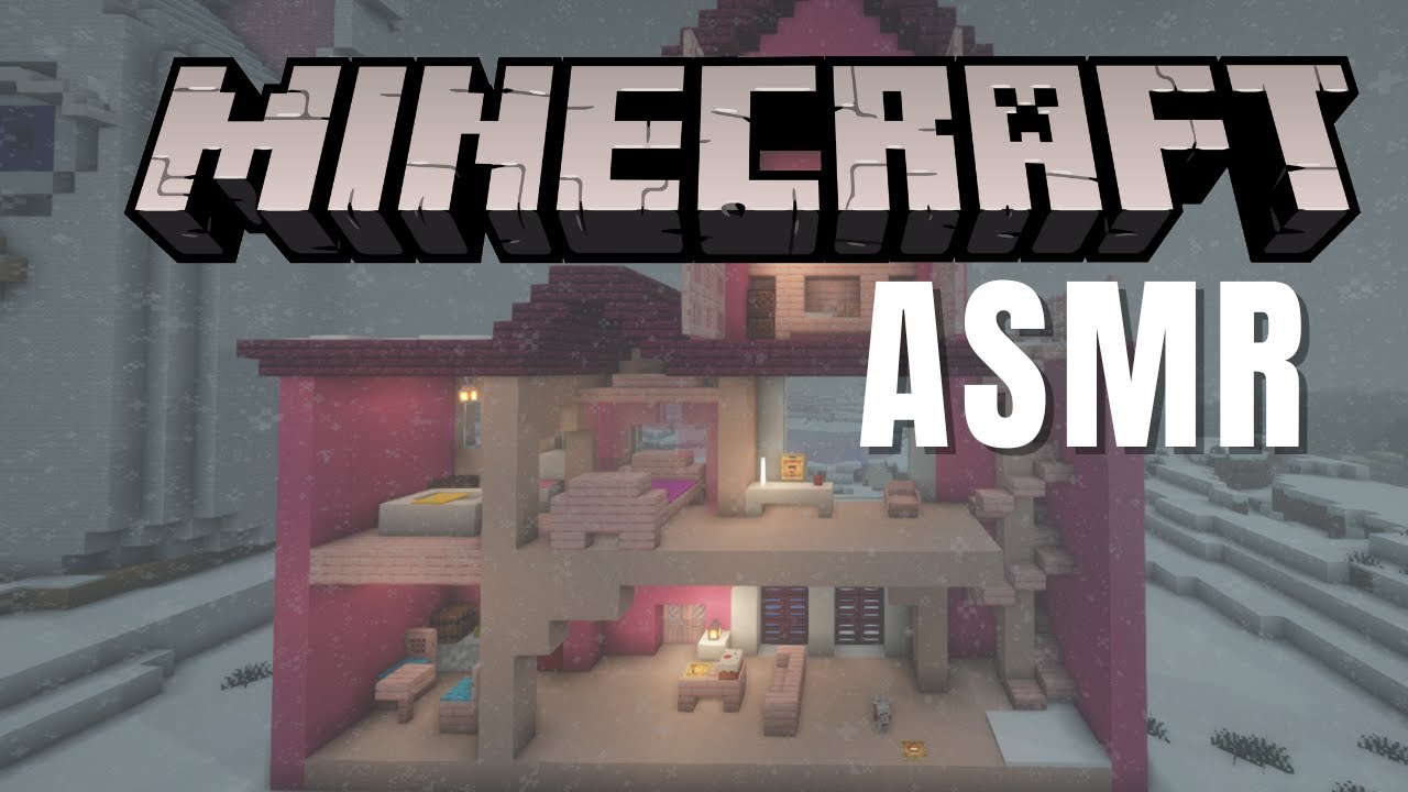 [ASMR] Minecraft Barbie Dream House, And Definitely Nothing Else ⛏️ Creative Minecraft ASMR ⛏️ ...