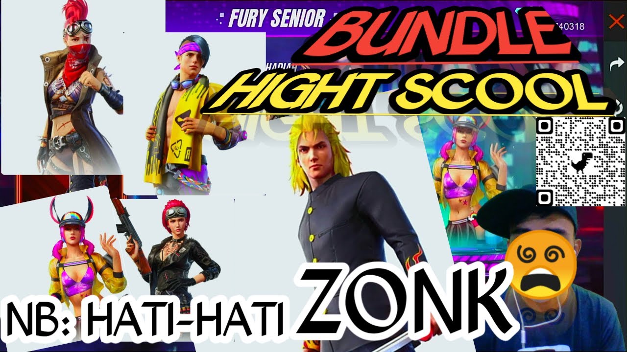 TRIK SPIN BUNDLE FURY SENIOR FREE FIRE| SPIN BUNDLE HIGH SCOOL KEREN ...