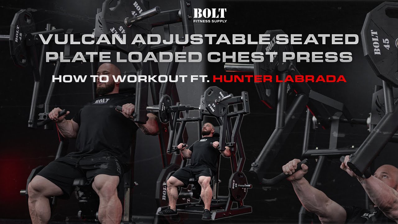 Vulcan Adjustable Seated Plate Loaded Chest Press | How To Workout ft ...
