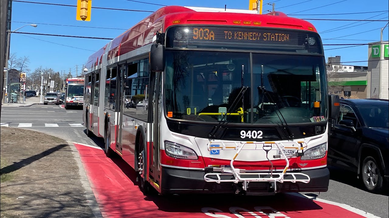 TTC 2023 New Flyer XDE60 #9402 | 903A Kennedy Station-Scarborough ...
