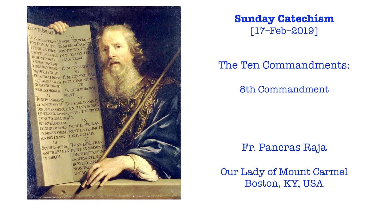 Sunday Catechism #8 - The 8th Commandment - YouTube