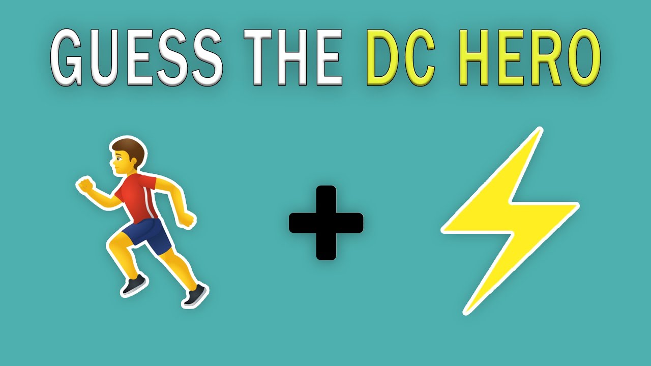 Guess The DC Character by Emoji! Dc Hero Emoji Quiz - YouTube
