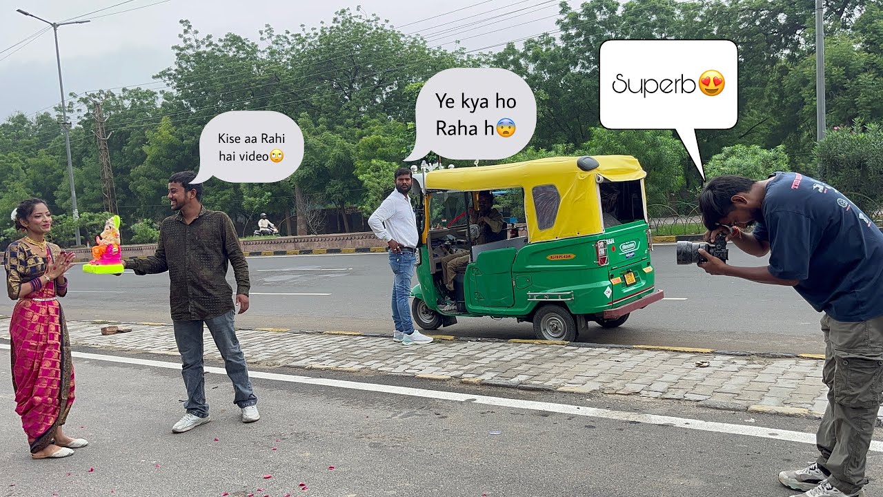 Deepika or swati ne kiya ganpati shoot 😍 kisa lag raha hai hamara look ...