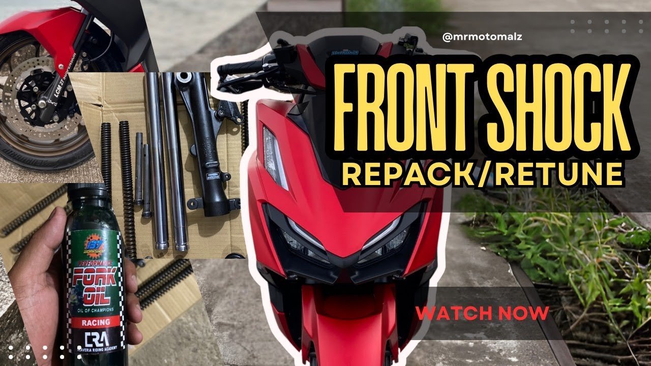 HONDA CLICK 160 FRONT SHOCK REPACK/ RETUNE | Front Shock issue | DIY ...