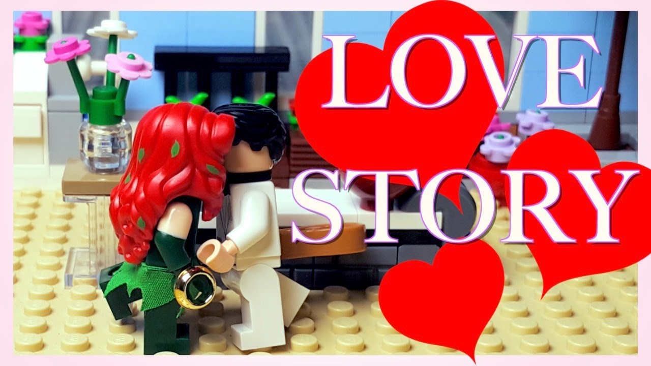 Lego Love Story in Flower Cafe, Bruce Wayne♥️Poison Ivy & Joker♥️Harley ...