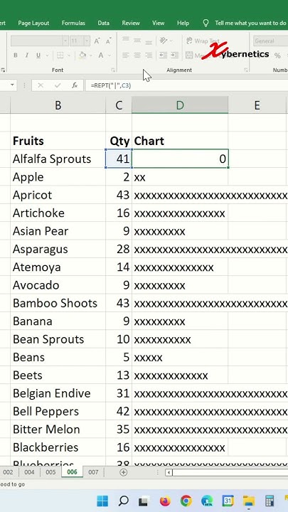In-cell Chart Using REPT Function in Excel - Excel Tips and Tricks - YouTube