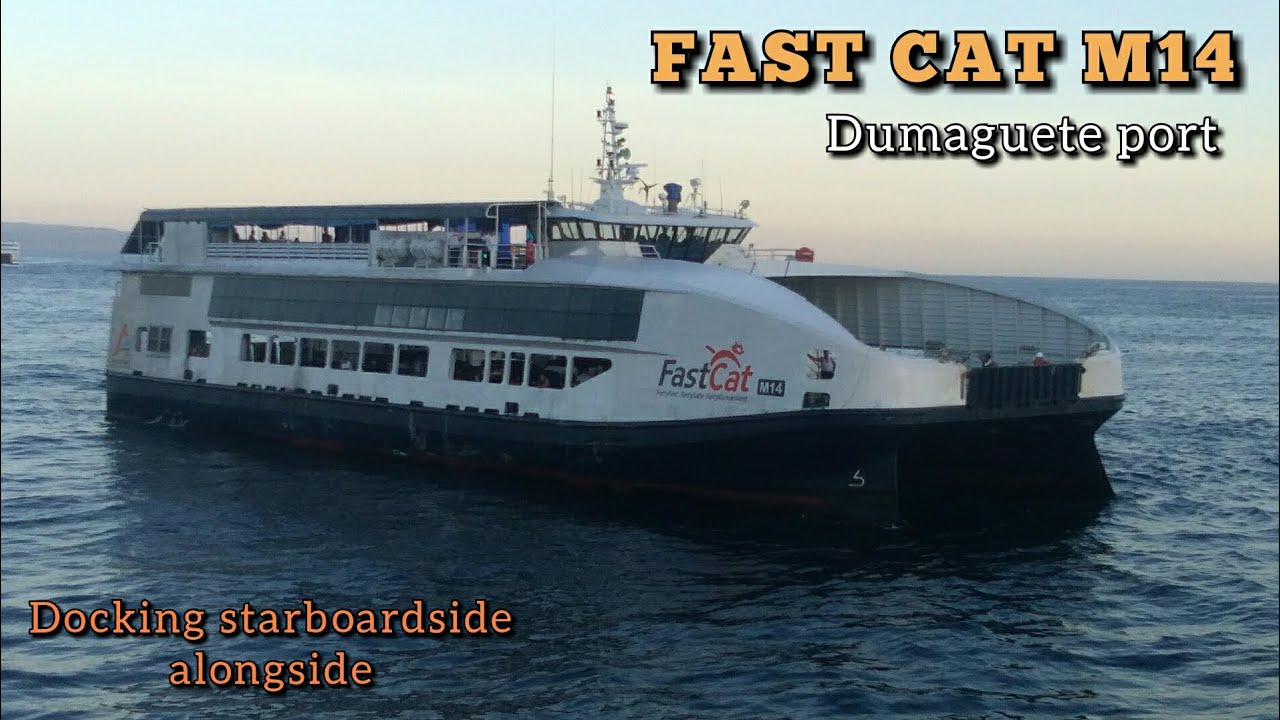 Mv FASTCAT M14 docking maneuvering - YouTube